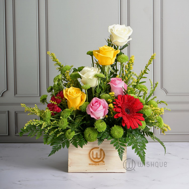 Spring Garden Flower Box - Rose Arrangements | Wishque