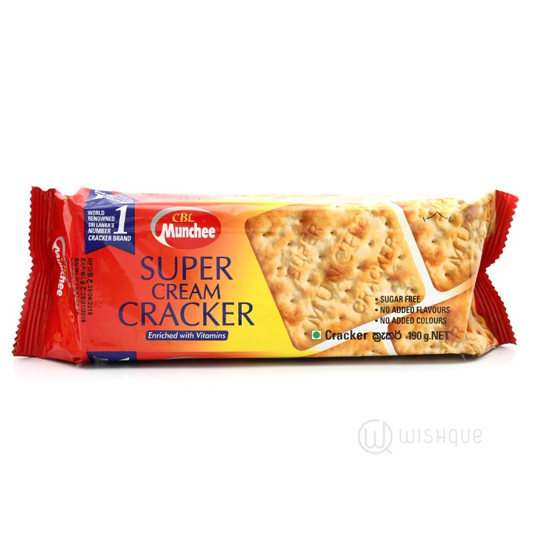 Munchee Super Cream Cracker 190g - Wishque | Sri Lanka's Premium Online ...