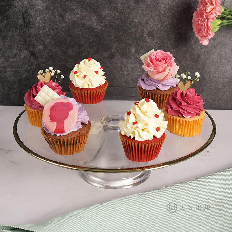 Three Flavour Cupcake Box of 6 - WishQue Cupcakes & Jars | Wishque