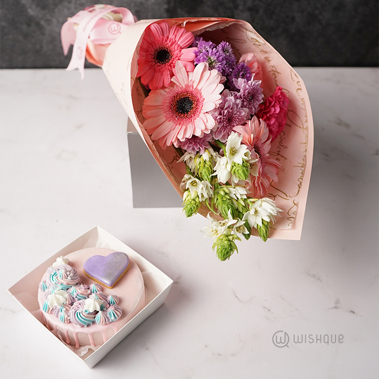 Rainbow Blooms Gift Set - Express Your Love for Her | Wishque
