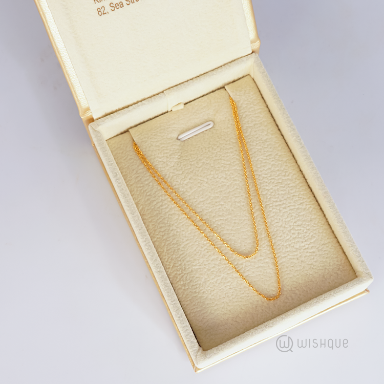 22kt Gold Albet Chain - Necklaces | Wishque