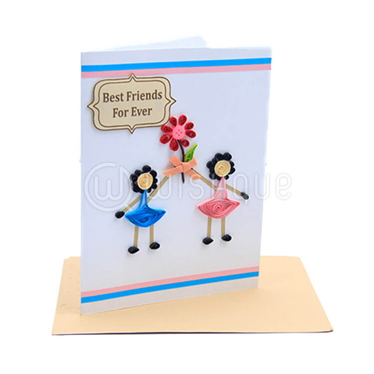 Pink & Blue Friends Forever Card - Wishque | Sri Lanka's Premium Online ...