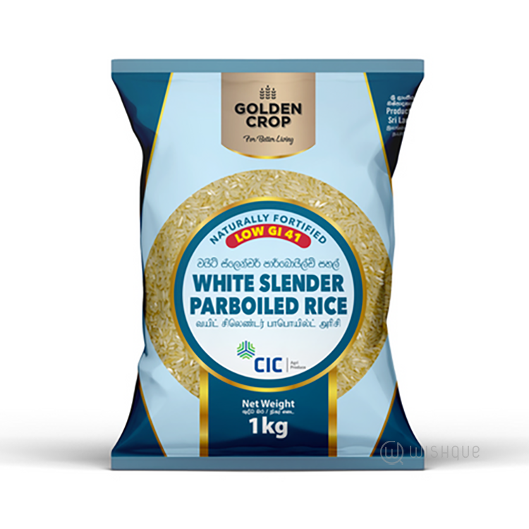 CIC White Slender Parboiled Rice Low GI 41 - 1kg - Pasta, Rice & Grains ...