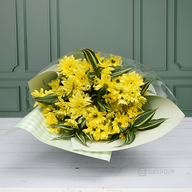 Lemora Glow Chrysanthemum Bouquet - Birthday | Wishque