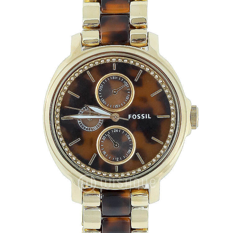 FOSSIL Jacqueline Multifunction Stainless Steel Acetate Women’s Watch ES3923 - Wishque | Sri ...
