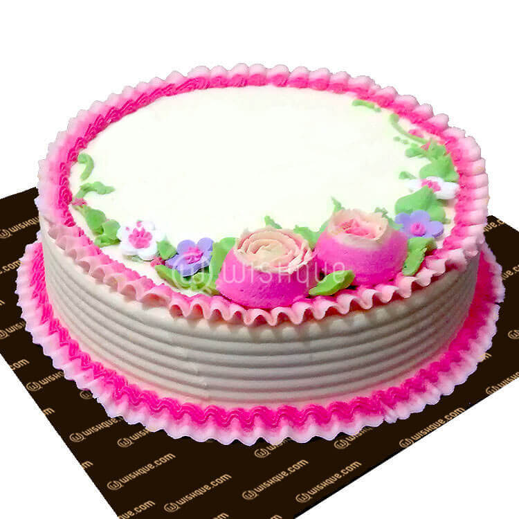 Birthday Round Ribbon Cake - Wishque | Sri Lanka's Premium Online Shop ...