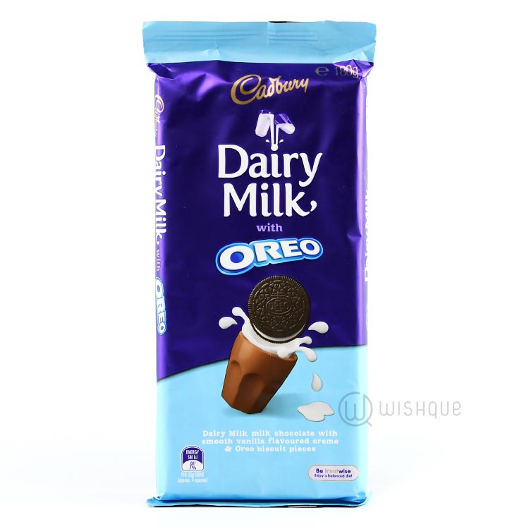 Cadbury Dairy Milk Oreo Block 180g - Wishque | Sri Lanka's Premium ...