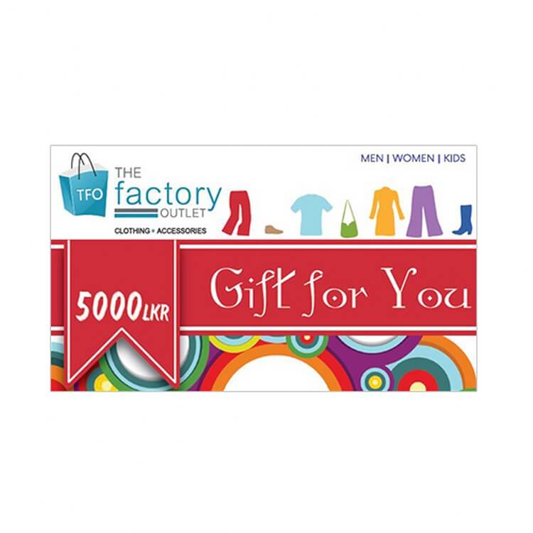 The Factory Outlet Gift Voucher Rs.5000 - Wishque | Sri Lanka's Premium ...