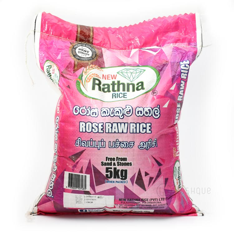New Rathna Rose Raw Rice 5kg - Wishque | Sri Lanka's Premium Online ...