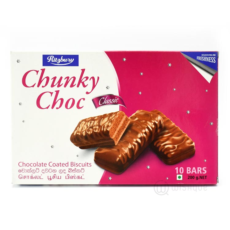 Ritzbury Chunky Choc Classic (10bars) - Wishque | Sri Lanka's Premium ...