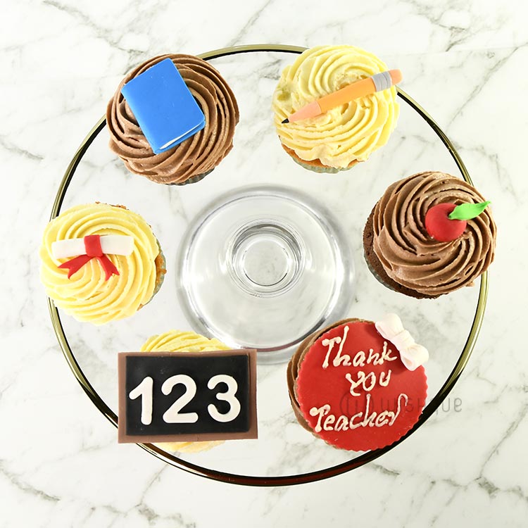 Thank You Teacher Cupcake 6 Pack - WishQue Cupcakes & Jars | Wishque