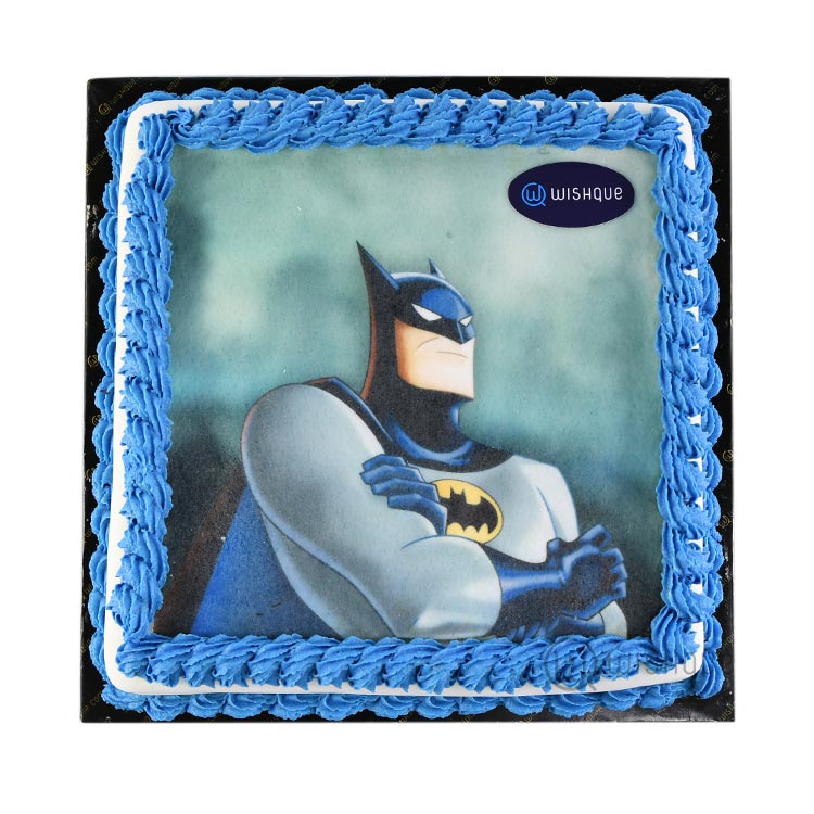 Custom Edible Print Cake - Batman - Wishque | Sri Lanka's Premium ...
