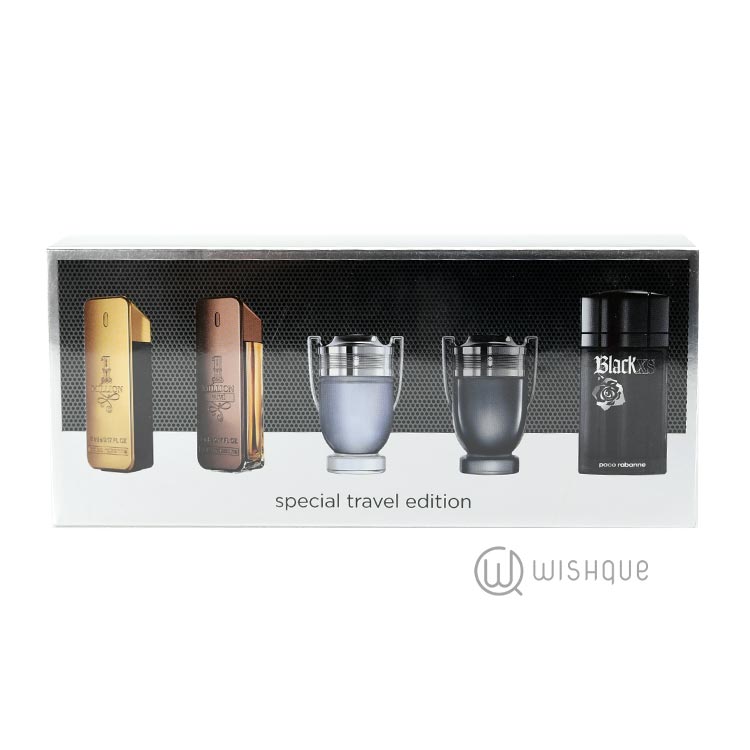Paco Rabanne Travel Edition 5 Piece Mini Set For Him - Wishque | Sri ...