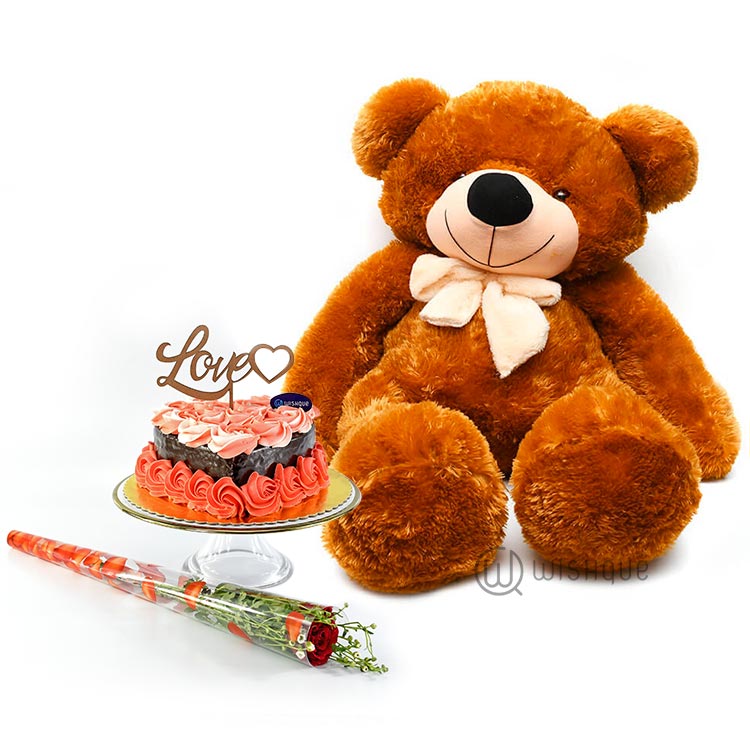 Ted And The Chocolate Cake Gift Set - Wishque | Sri Lanka's Premium ...