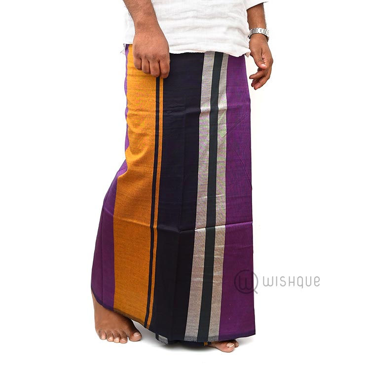 Multi Colored Handloom Sarong Design 3 - Wishque | Sri Lanka's Premium ...