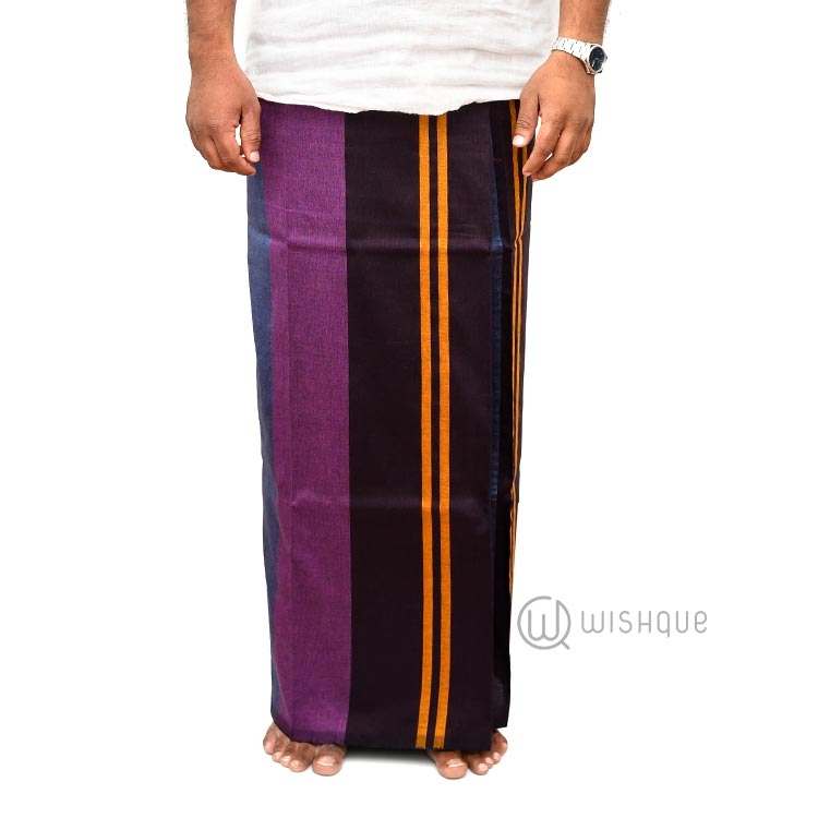 Multi Colored Handloom Sarong Design 3 - Wishque | Sri Lanka's Premium ...