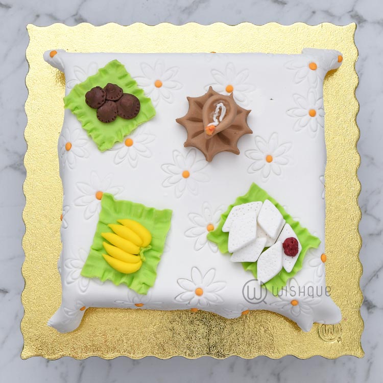 Grandma's Avurudu Table Ribbon Cake - Wishque | Sri Lanka's Premium ...