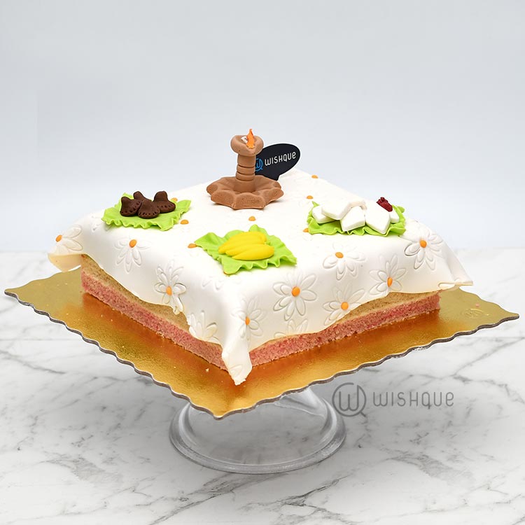 Grandma's Avurudu Table Ribbon Cake - Avurudu Cakes | Wishque