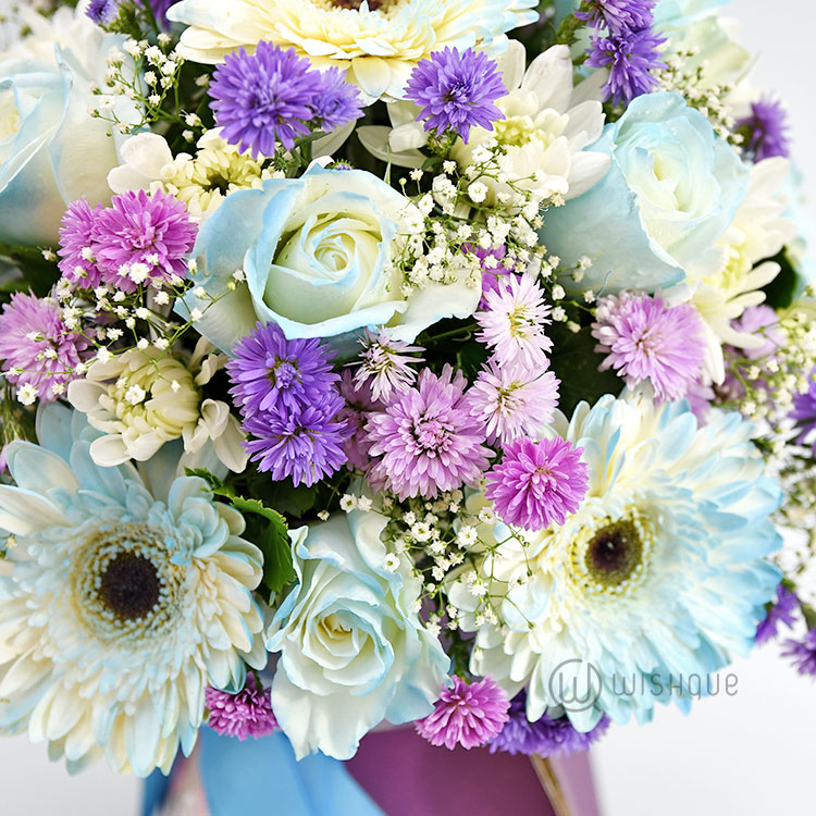 Blue Blossoms Flower Bucket - Wishque | Sri Lanka's Premium Online Shop ...