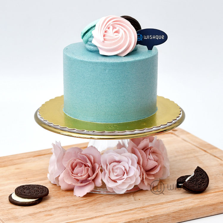 Turquoise Mini Buttercream Cake - Wishque | Sri Lanka's Premium Online ...
