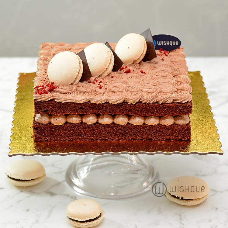 Caramel Buttercream Naked Chocolate Cake - Wishque Cakes | Wishque