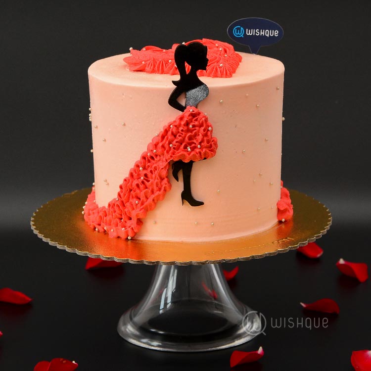 Lady In The Red Dress Chocolate Cake - Wishque Cakes | Wishque