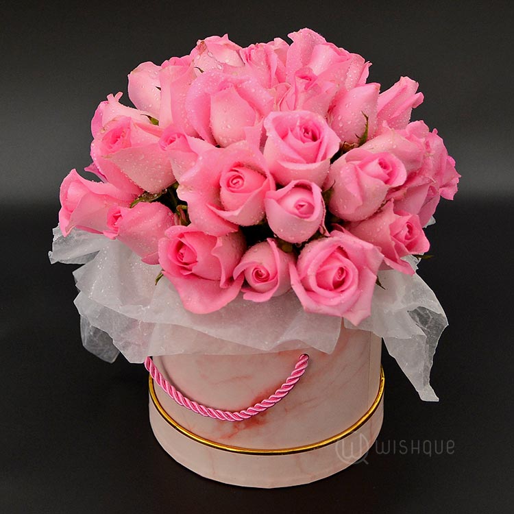 Pink Roses In A Bucket - Wishque | Sri Lanka's Premium Online Shop ...