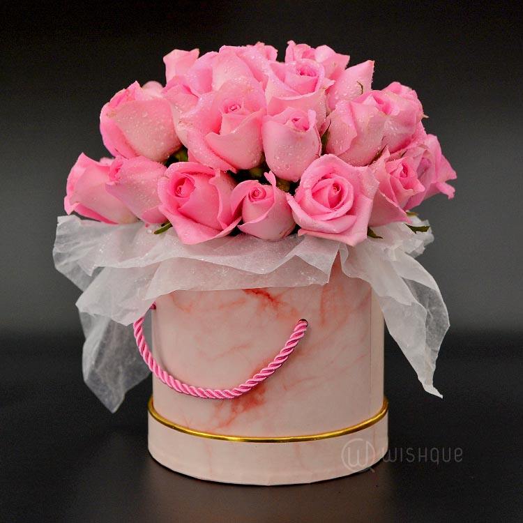 Pink Roses In A Bucket - Wishque | Sri Lanka's Premium Online Shop ...