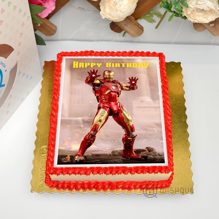 Iron Man Edible Cake Images Avengers Cake 1154 – Cakes And