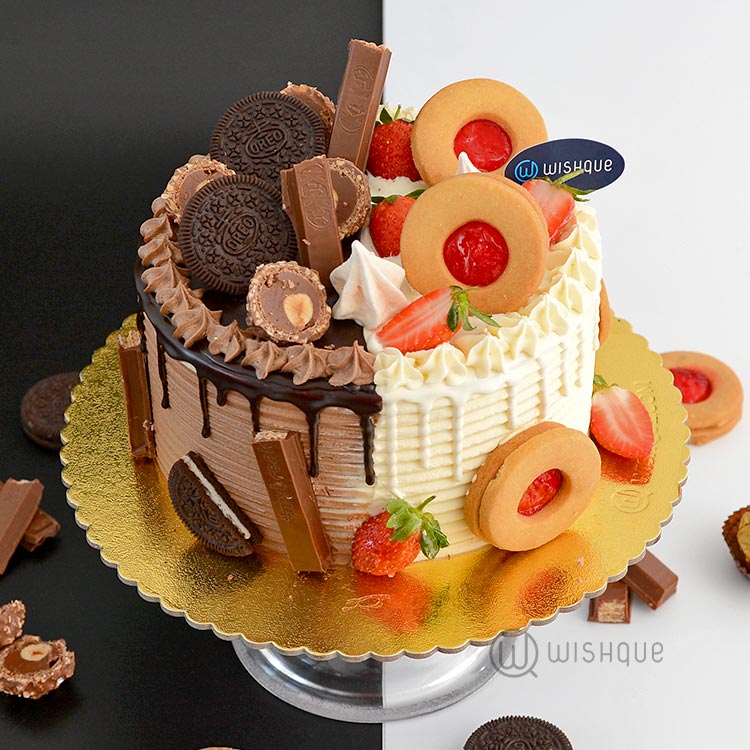 Better Together Choco-nilla Celebration Cake - Wishque Cakes | Wishque