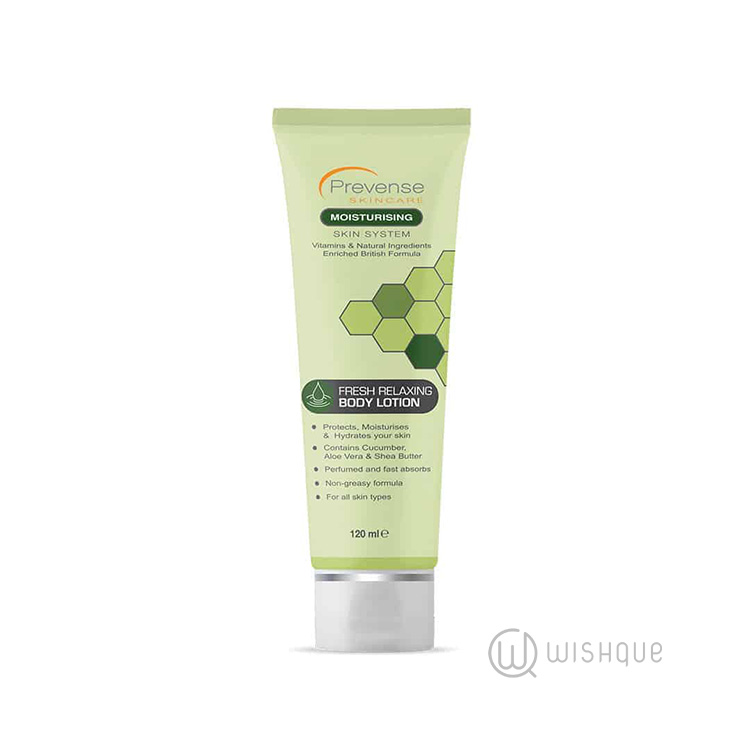 Prevense Fresh Relaxing Body Lotion For All Skin Types 120ml | Wishque