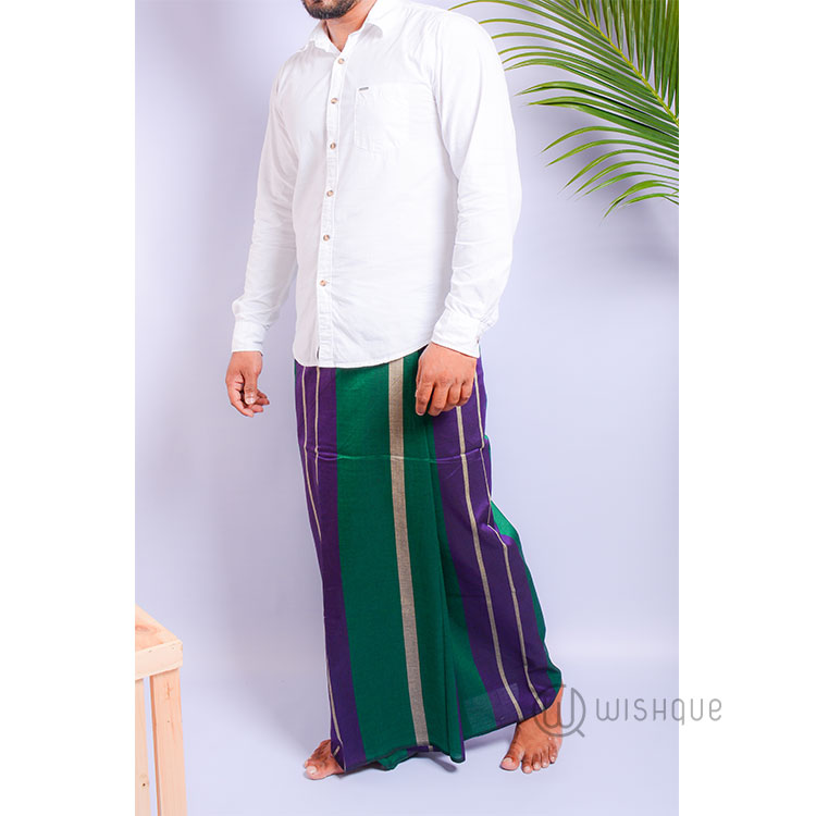Multi Colored Handloom Sarong Design 1 - Wishque | Sri Lanka's Premium ...