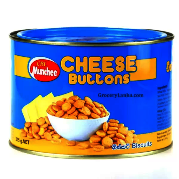 Munchee Biscuit Cheese Button 215g - Snacks & Confectionery | Wishque