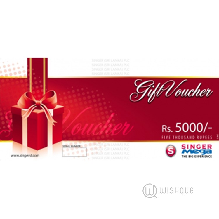 Singer Homes Gift Voucher 5000 - Household | Wishque