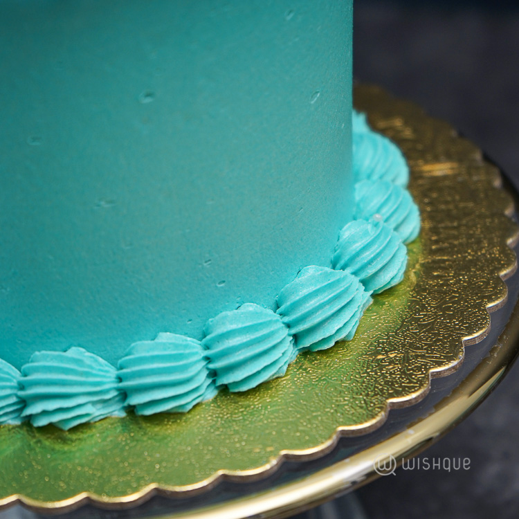 Cyan Mini Buttercream Ribbon Cake - Wishque | Sri Lanka's Premium ...