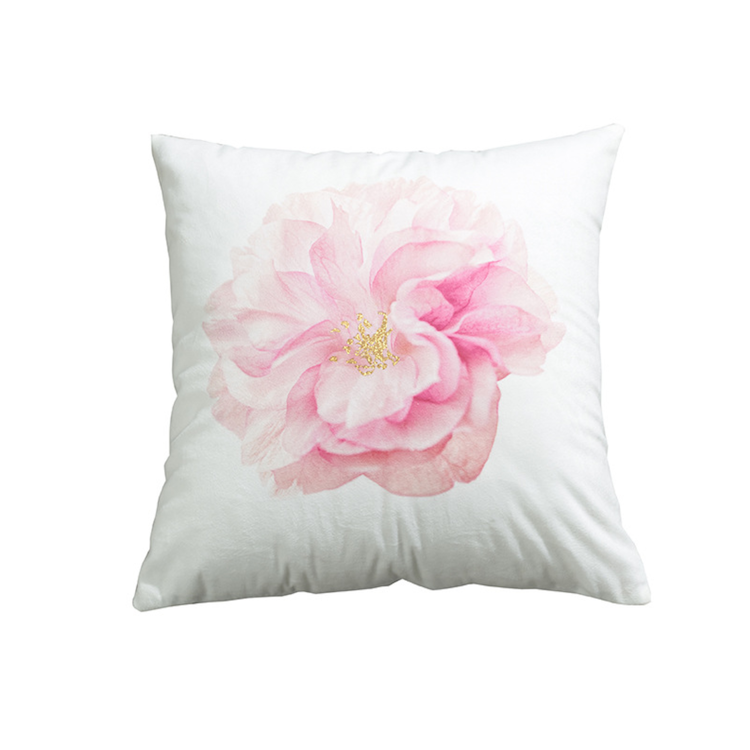 Cotton Printed Decorative Cushion Rose - Cushions & Throws | Wishque