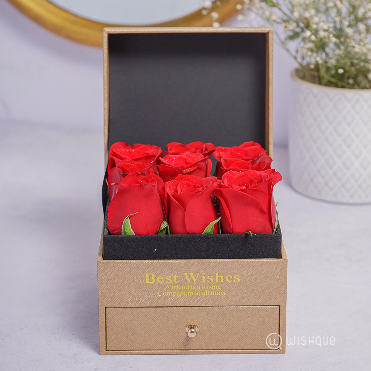 Fresh Rose Box With Drawer - Wishque | Sri Lanka's Premium Online Shop ...