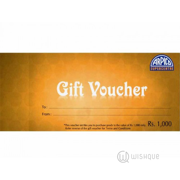 Arpico Gift Voucher 5000 - Household | Wishque