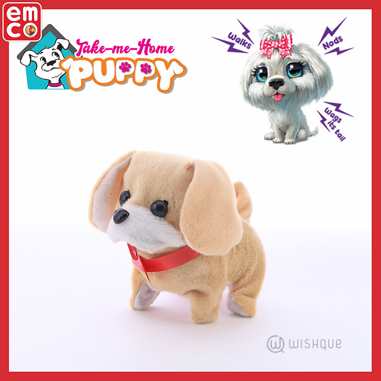 Take Me Home Puppy - Brown & White - Kids Toys | Wishque