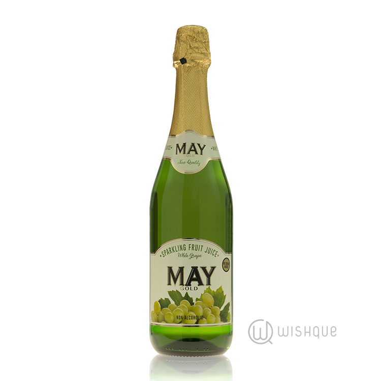 May Non-Alcoholic Sparkling White Grape Wine 750ml - Milk, Tea ...