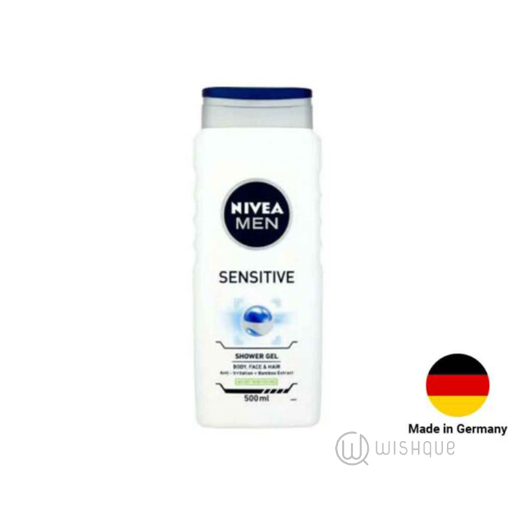 NIVEA Men Sensitive Shower Gel 500ml - Bath & Body | Wishque